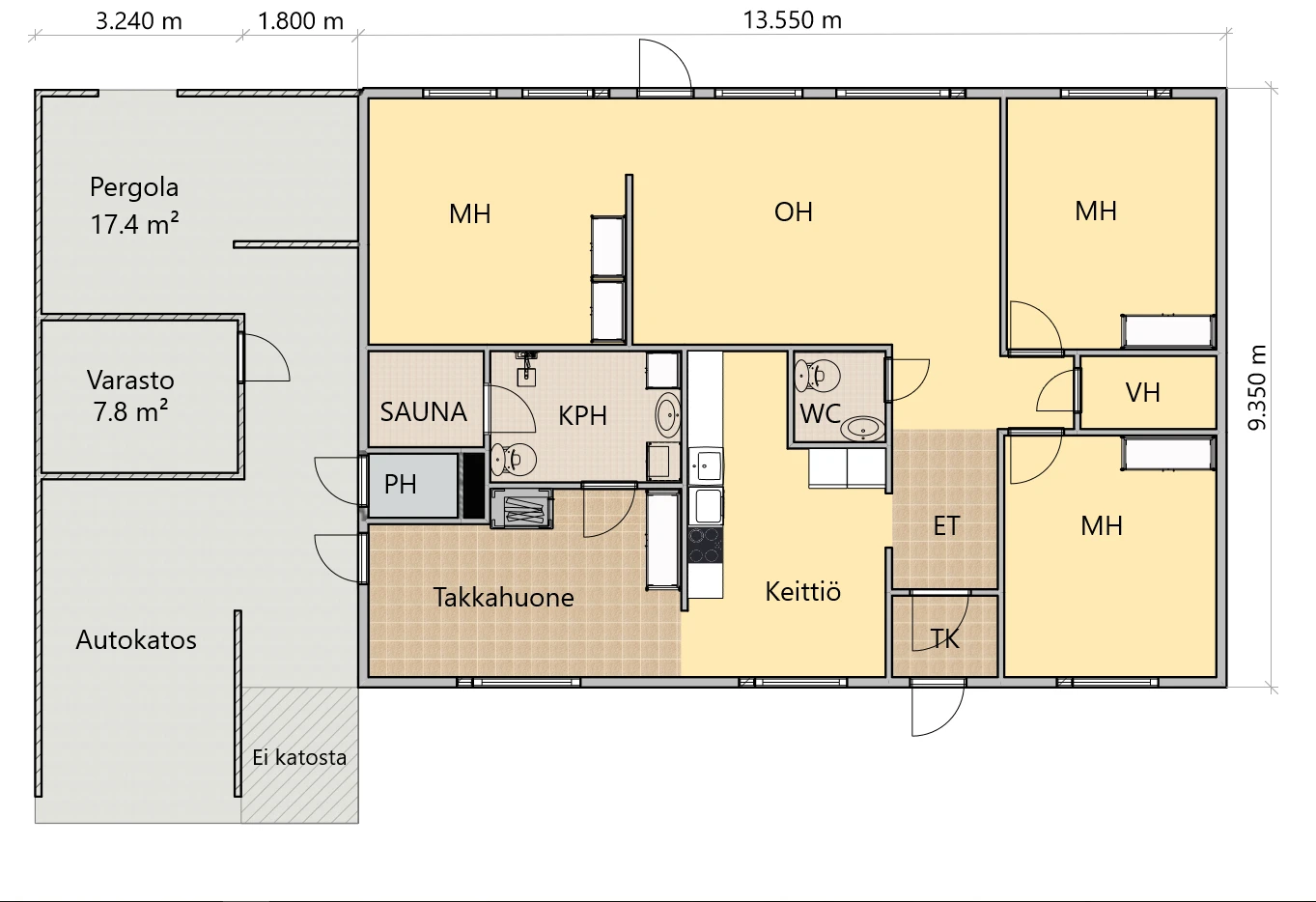 Vuokrataan remontoitu omakotitalo - Pudasjärvi